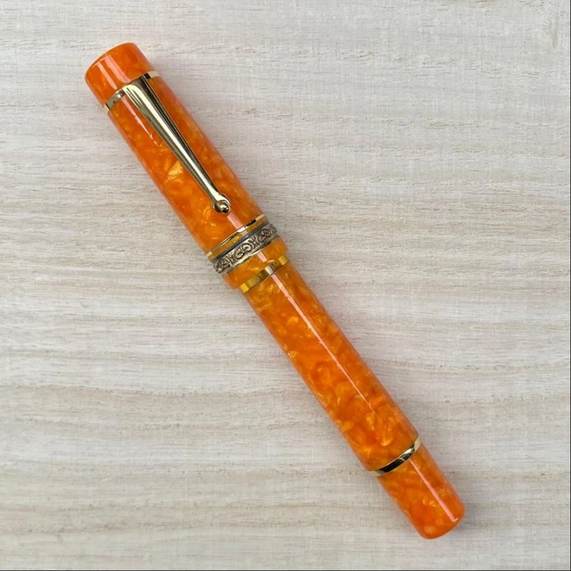 DELTA DOLCE VITA Oro Vermeil Piston Filling Fountain Pen Font Width F ...