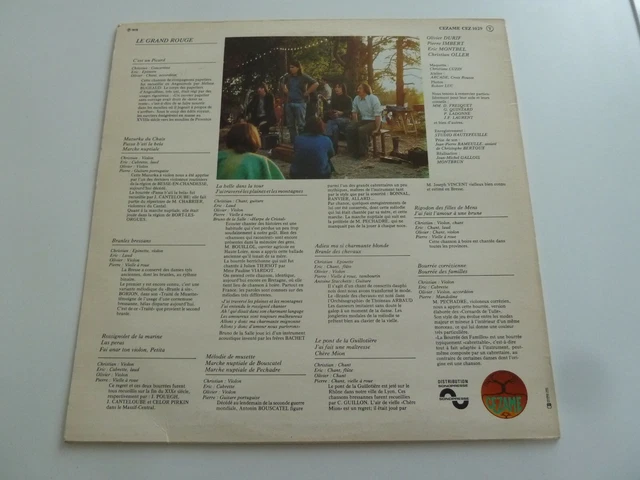 LE GRAND ROUGE - Le Grand Rouge Lp Cezame Cez 1029 Orig Fr Press 1976 ...