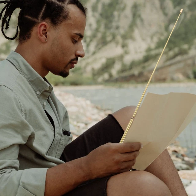 2 PCS RETRACTABLE Feng Shui Copper Dowsing Rods Portable Divining Rod ...