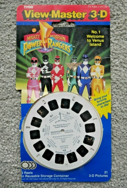 MIGHTY MORPHIN POWER Rangers Venus Island 1994 Viewmaster Reels 4201 ...