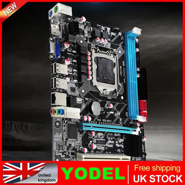 H55 MOTHERBOARD SET DDR3 RAM LGA 1156 PC Motherboard 1333MHz Desktop ...