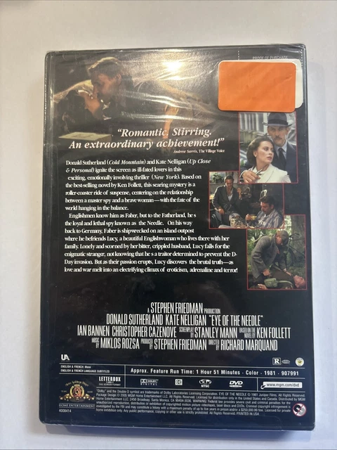 *NEW SEALED* EYE Of The Needle DVD Donald Sutherland $20.95 - PicClick CA