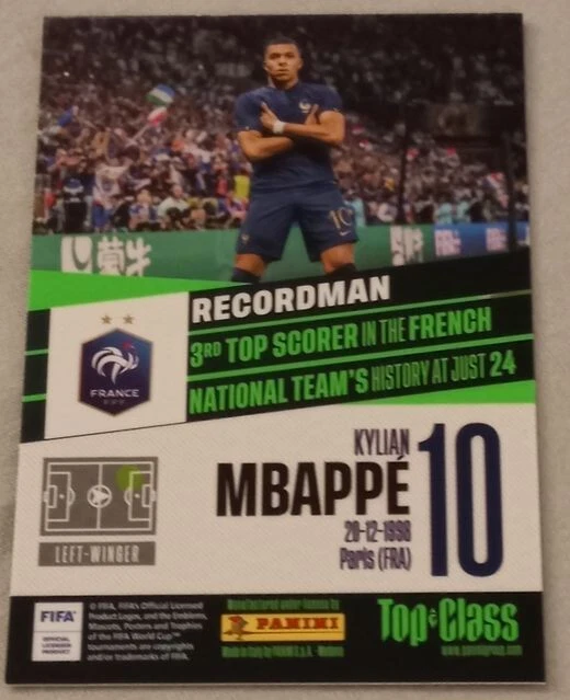 KYLIAN MBAPPE - Panini Top Class 2024 - Unbeatable Card Gold - Ultra ...