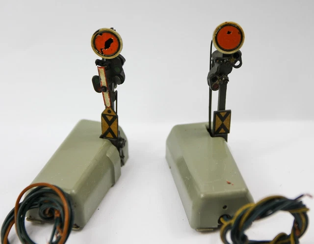 MARKLIN 7036 7037 COPPIA SEGNALE SEMAFORO di PREAVVISO per BINARI SCALA ...