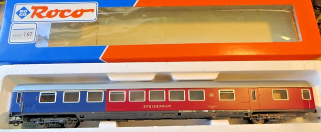 ROCO 44745 SPUR H0 DC Halbspeisewagen Kakadu 1. Kl. der DB makellos in ...