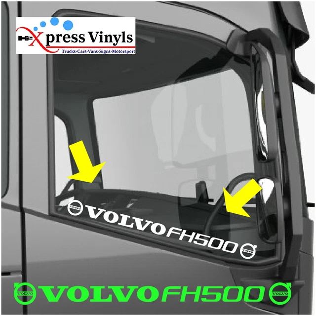 VOLVO FH500 WINDOW decals x 2. Volvo FH truck cab graphics stickers. £9 ...