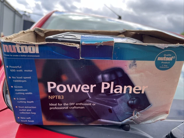NUTOOL POWER PLANER | NPT83 | Motor 600W | 82mm cutting width £25.00 ...