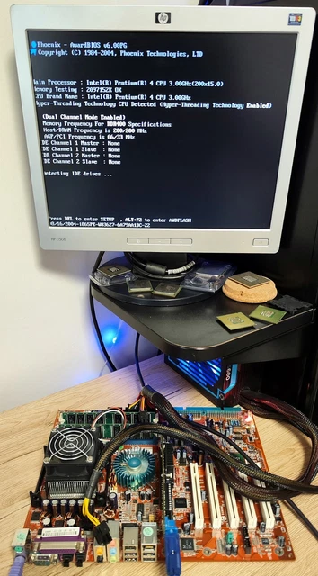 ABIT IS7 V1.2 Intel 865PE Socket 478 Motherboard + Pentium 4 3.0GHz CPU ...