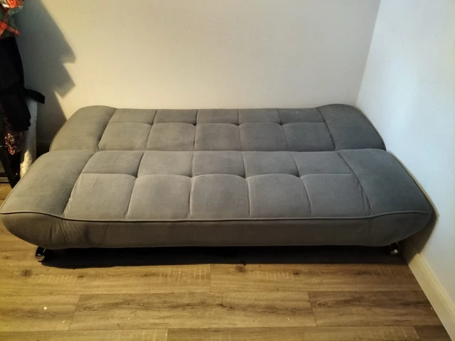 CLICK CLACK GREY Double Sofa Bed immaculate £59.99 - PicClick UK