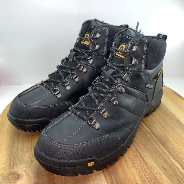 CAT FOOTWEAR MEN'S Threshold Waterproof Soft Toe Work Boot Black 14 ...