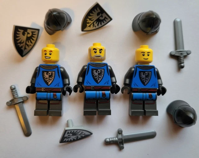 3 X LEGO Black Falcon Knights Minifigures Brand New Castle MOC £16.75 ...