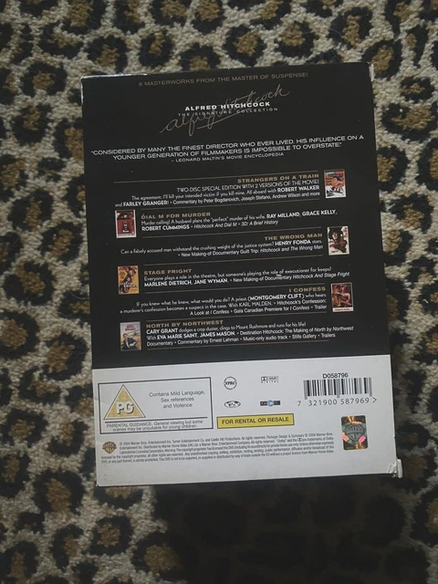 ALFRED HITCHCOCK - The Signature Collection DVD Boxset 6 Films - 4 x ...