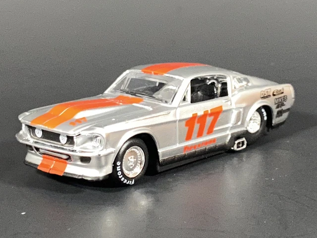 1967 68 FORD Mustang Shelby Gt Fastback Drag Car Rare 1:64 Diecast ...