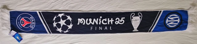 OFFICIAL SCARF 2025 UEFA Champions League Final PSG v Inter Milan £62. ...