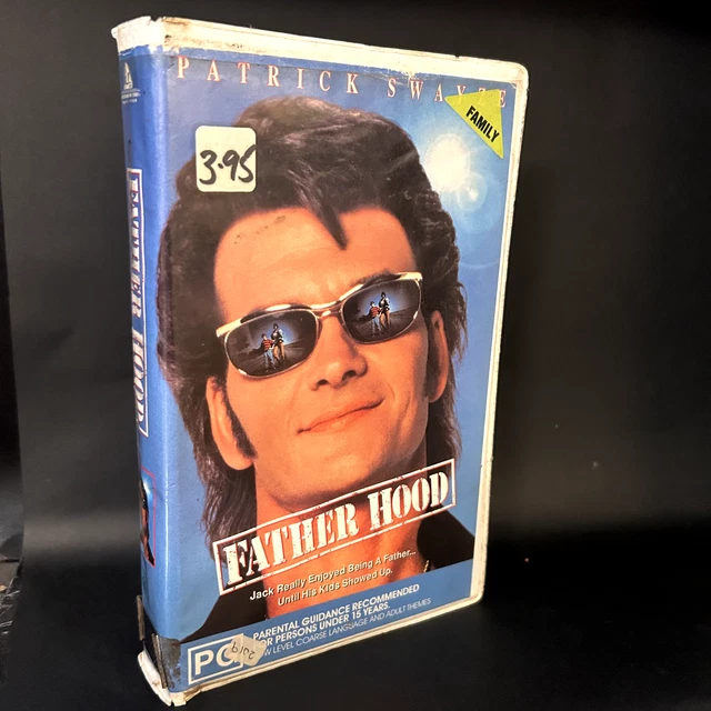 FATHER HOOD VHS 1993 Stars Patrick Swayze Clamshell Case Ex-Rental GC ...
