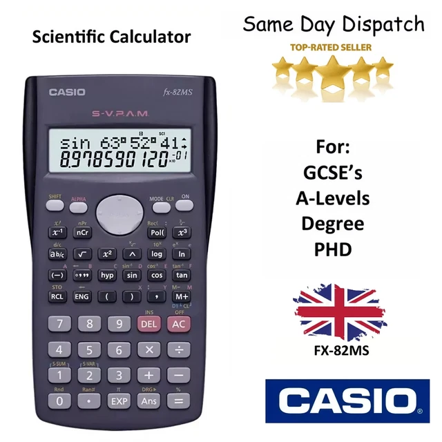 CASIO FX82MS Advanced Scientific Calculator for A-Level & Gcse's-2 LINE DISPLAY £5.97 - PicClick UK