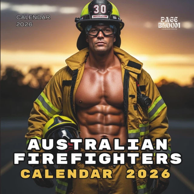 HOT AUSTRALIAN FIREFIGHTERS 2026 Calendar: Fire up Your Days with 12 ...