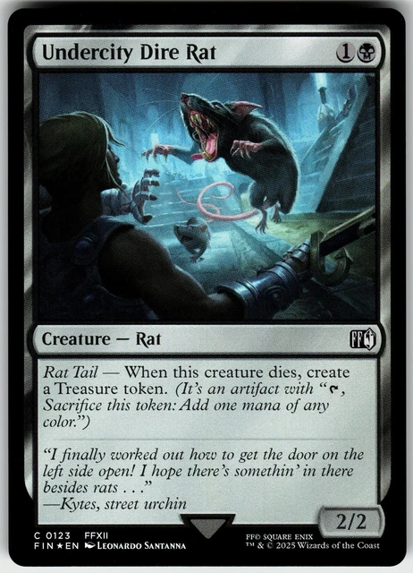 UNDERCITY DIRE RAT 123 Final Fantasy Common 2025 Foil Lp £1.87 ...