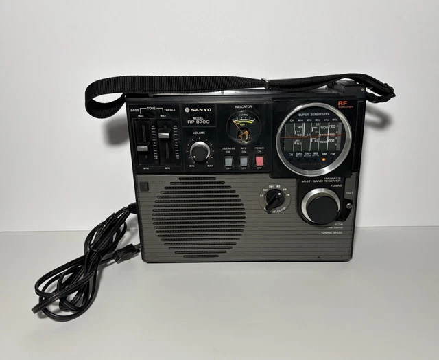 VINTAGE SANYO RP8700 Transistor/Transworld Radio FM/AM/SW/CB Multi Band ...