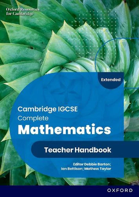 CAMBRIDGE IGCSE COMPLETE Mathematics Extended: Teacher Handbook Sixth Edition by EUR 142,25 ...