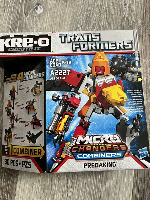 TRANSFORMERS KRE-O MICRO-CHANGERS Combiners Predaking Predacons Kreo ...