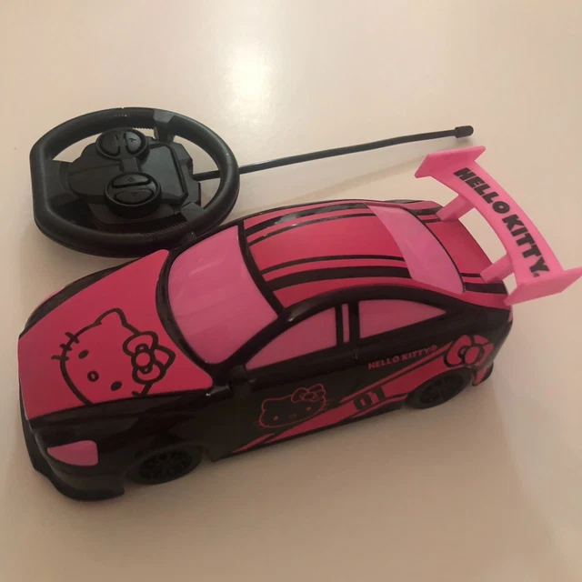 HELLO KITTY REMOTE Control Racing Car &Wheel Controller Black Pink ...