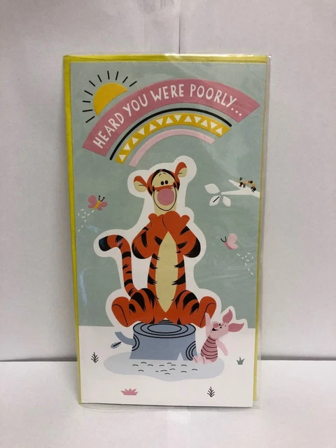 WINNIE THE POOH Tigger Get Well Soon Card Disney Get Well Soon £1.50 ...