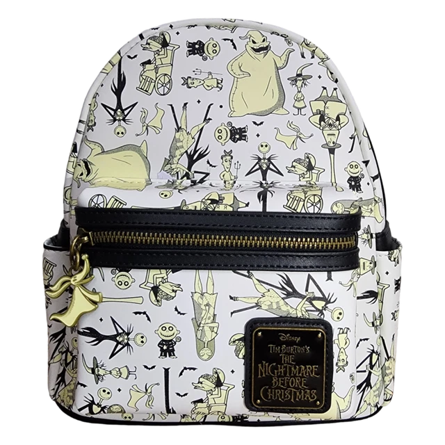 LOUNGEFLY DISNEY NIGHTMARE Before Christmas Glow-In-The-Dark Mini ...