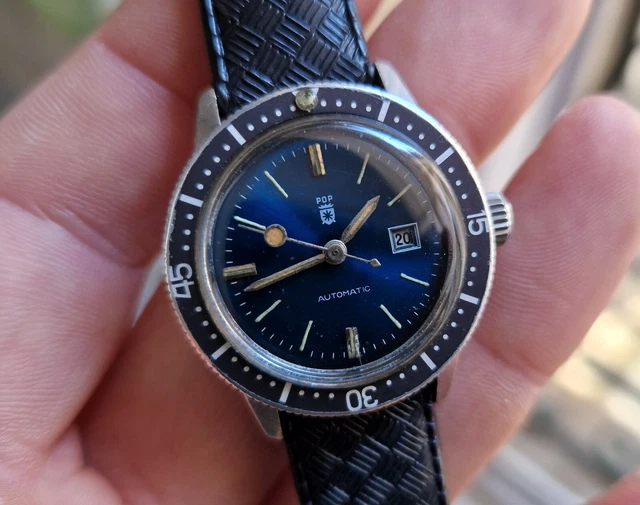 ANCIENNE MONTRE ACIER Compressor Automatique Eta 2551 Vintage Rare ...