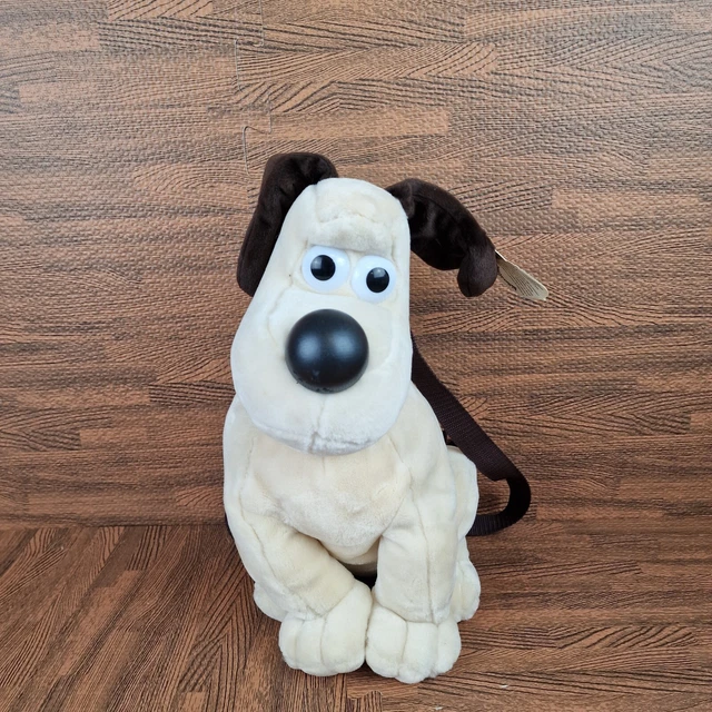 VINTAGE 1989 WALLACE And Gromit Gromit Dog Backpack 14" Plush Bag With ...