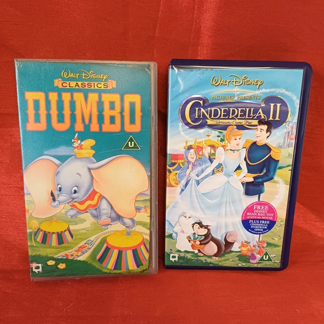 WALT DISNEY DUMBO & Cinderella II - Dreams Come True VHS Video Tapes ...