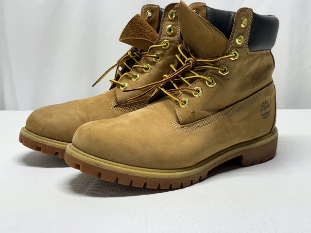 TIMBERLAND MEN’S LEATHER Plain Toe Boots Size 10M Brown Style 10061 ...