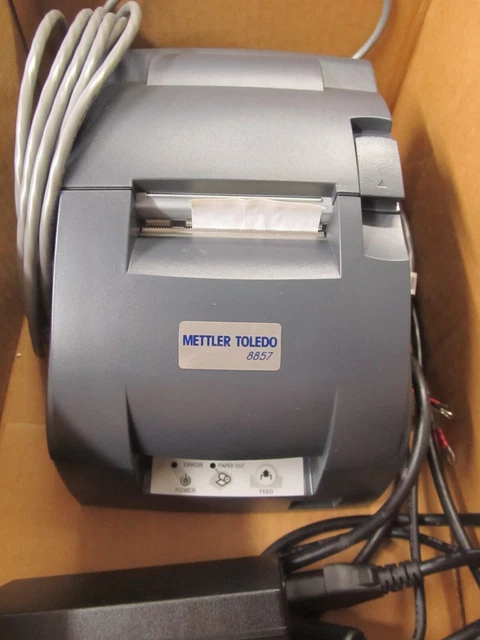 METTLER TOLEDO, MODEL 8857 Dot Matrix Strip Printer, 88570001, Unused ...
