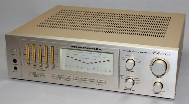 CONSOLE STEREO AMPLIFIER MARANTZ PM 550 DC 2x Phono MM/MC Canal gauche ...