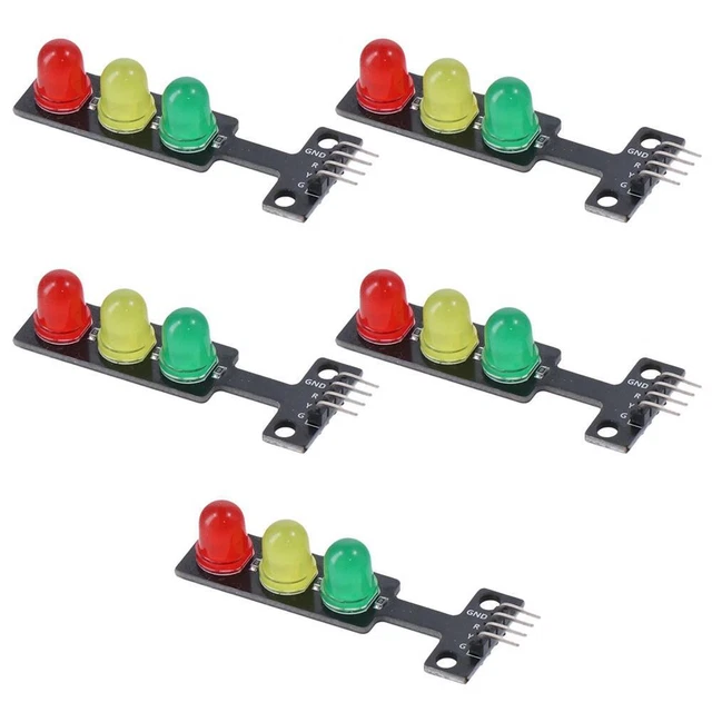 DC 5V TRAFFIC Light Display Module Mini LED Mini-Traffic Light DIY ...