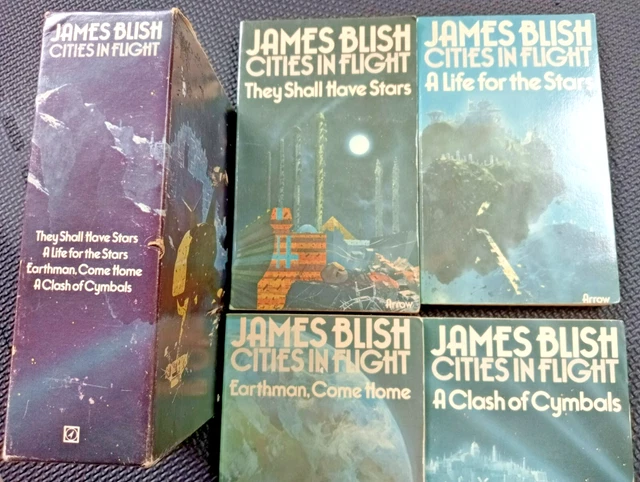 JAMES BLISH: CITIES in Flight - 1974 four-book collection - sci-fi ...