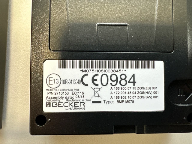 ORIGINAL MERCEDES BECKER Map Pilot Modul Navi Navigationsmodul Europa ...