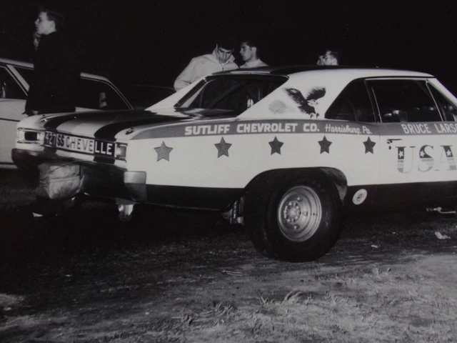 1960S NHRA DRAG Racing-Bruce Larson's USA-1 1966 A/FX Chevelle-YORK ...
