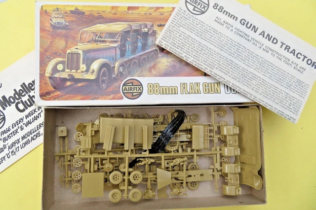 VINTAGE AIRFIX SERIES 2 88mm Flak Gun 02303-2. Boxed. £9.00 - PicClick UK