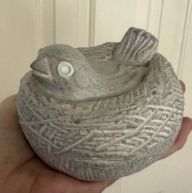 ISABEL BLOOM BIRD In Nest Retired Original Signature Made In Iowa, Usa ...