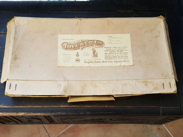 ANTIQUE-RARE-MASONIC/MILITARY REGALIA RETAIL Box-Toye & Co-Restore ...