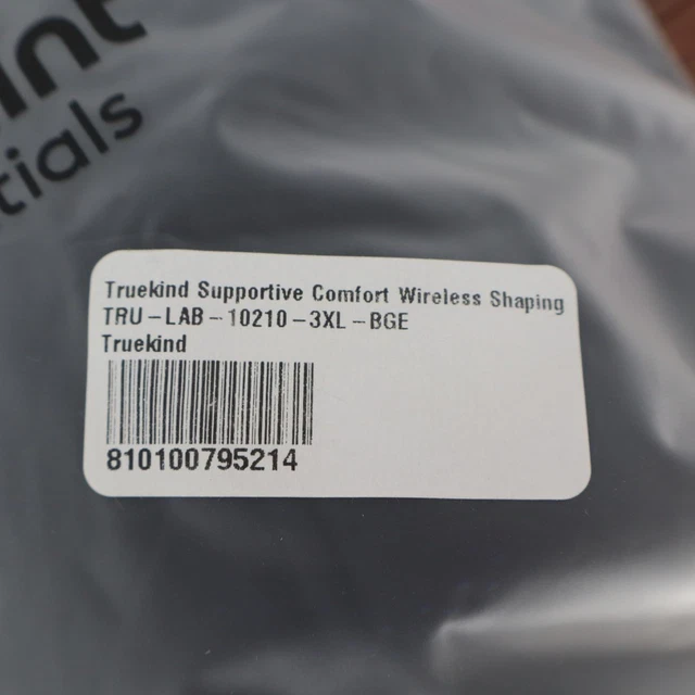 SHAPERMINT TRUEKIND SUPPORTIVE Comfort Wireless Shaping Bra Womens 3XL ...