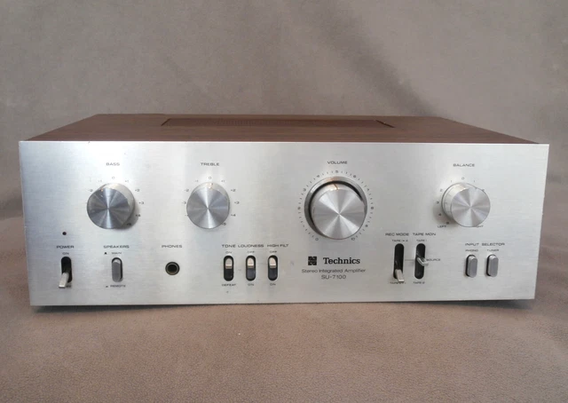 VINTAGE TECHNICS SU-7100 Stereo Integrated Amplifier 35 WPC Project £95 ...