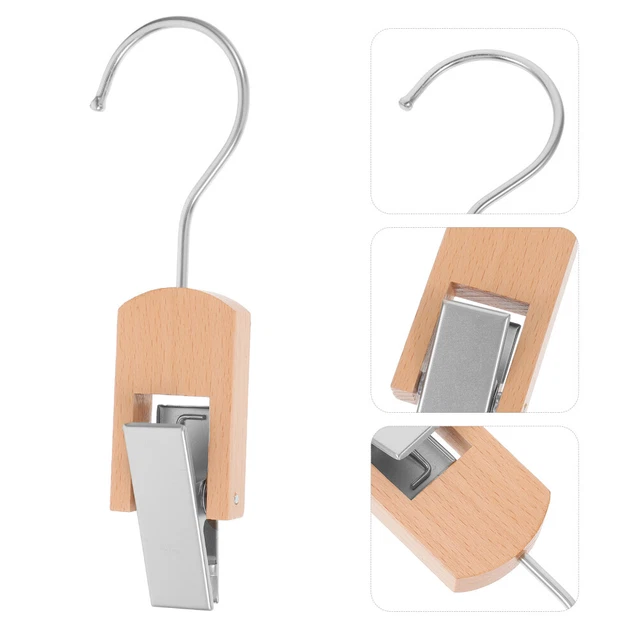 COAT CLIP LAUNDRY Hooks with Clips Drying Clothes Props Boot Rack £7.65 ...