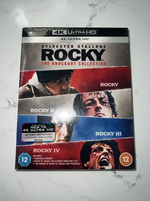 ROCKY KNOCKOUT COLLECTION 4k Blu-ray UHD Set MINT Slipcover Sylvester ...