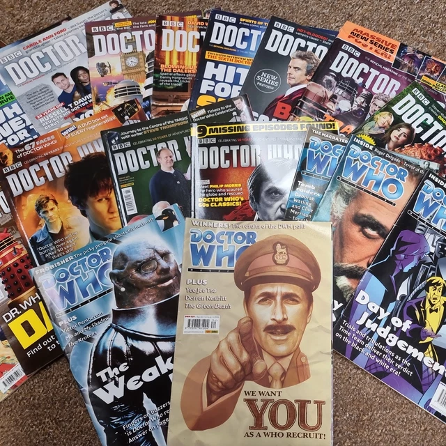 DOCTOR WHO MAGAZINE Bundle 20 Magazines Between Issues 308 To 492 £26. ...