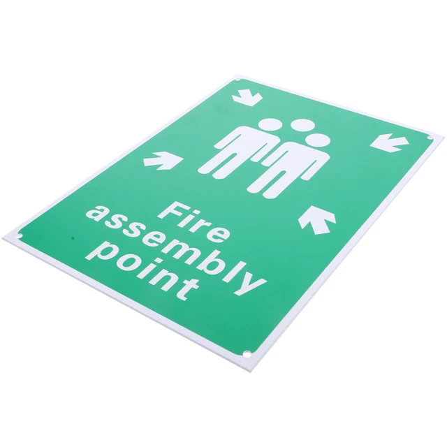 ASSEMBLY POINT SIGN for Emergency Fire Rally Safety Warning Reusable ...