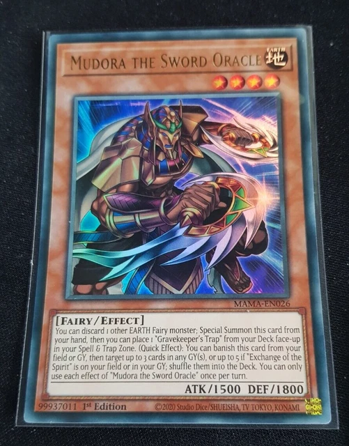 MAMA-EN026 MUDORA THE Sword Oracle Ultra Rare Yugioh Card £3.08 ...
