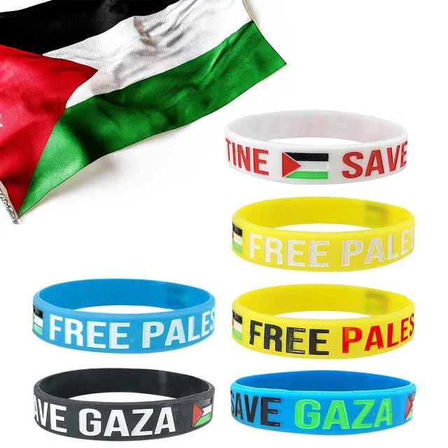 PALESTINE SILICONE WRIST Band Palestine Palestinian Flag Bracelets ...