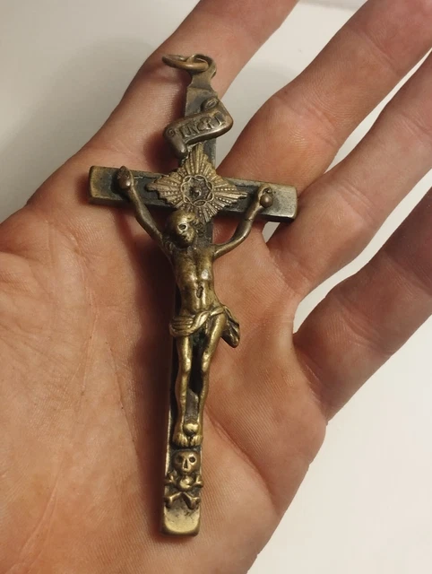 CRUCIFIX PECTORAL ANTIQUE INRI France EUR 60,00 - PicClick FR